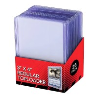 Quality Solid Clear 35PT Toploaders PVC Vinyl Card Protector Holder for Sports Game for sale