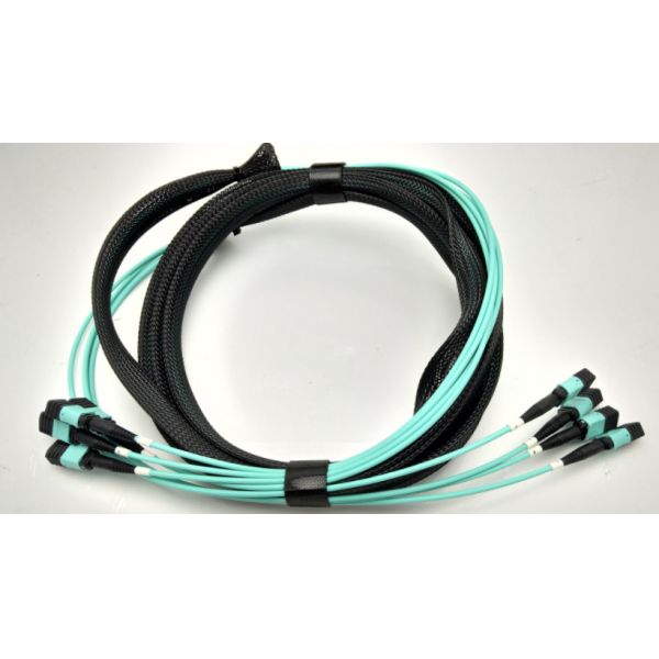 Quality MPO To Sc/APC Fiber Optic Patchcord Cable With Pulling Eye And Socket for sale