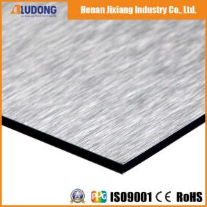 Quality Silver 3mm 6000mm Nano Brushed Aluminum Composite Panel for sale