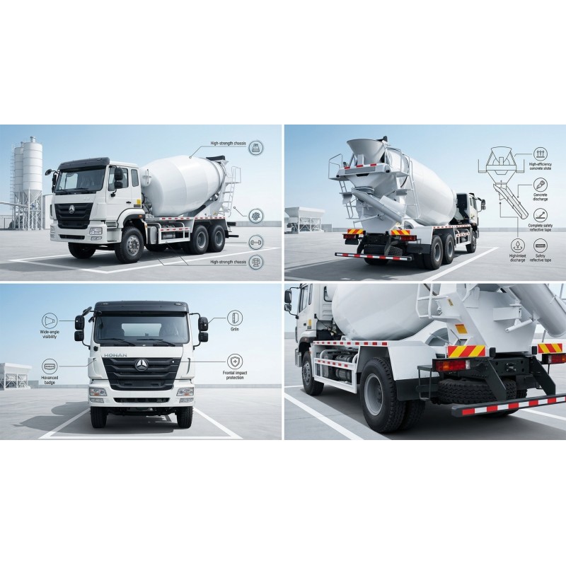 Quality mobile Concrete Mixer Truck with pump , 10 CBM Trailer Concrete Mixer for sale