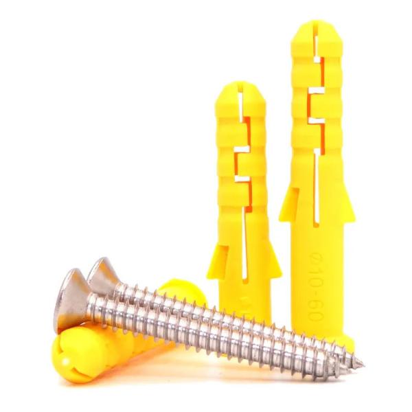 Quality Load Capacity Nylon Expansion Anchor Screw Resistant to Weather for Wall Ceiling for sale
