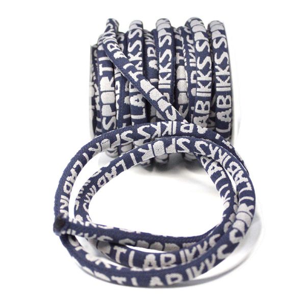 Quality 100% Nylon Custom Logo Round Jacquard Cord for sale