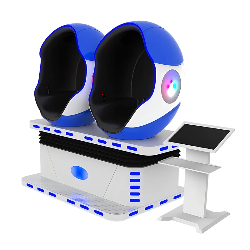 Quality Double Seat 9d Vr Egg Chair Electric With Motion Platform 19"/21"/ 42" Touch for sale