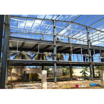 Quality Multi Floor Steel Structure Office Building With Glass Curtain Wall for sale