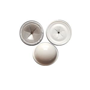 Quality Metal Self Locking Domed Caps , White Black Color Dome Cap Washer Cover Weld Pin for sale