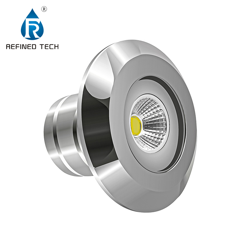 Quality COB 316LSS LED Fiberglass Pool Light 2 Inch 10W Cool White Warm White for sale