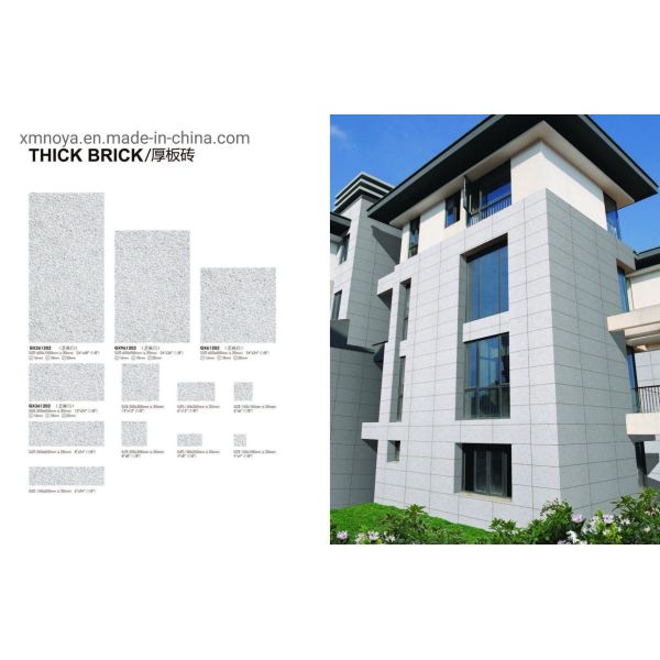 Quality Thick Brick Block Grey Ceramic Paving Tiles in Stone Form for Sustainable for sale