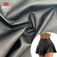 Quality PVC Lambskin Grain Faux Leather Stretch Blackout Waterproof for sale
