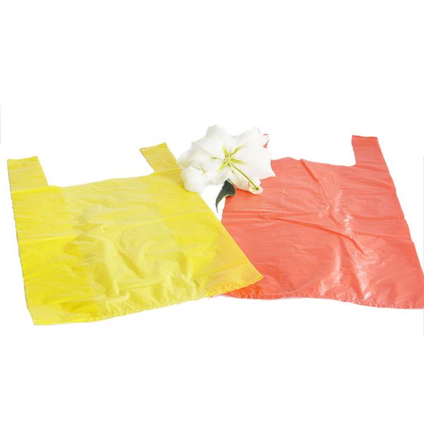 Quality Pulp Moulding Plastic T Shirt Bag For Supermarket And Shopping Eco Friendly Material for sale