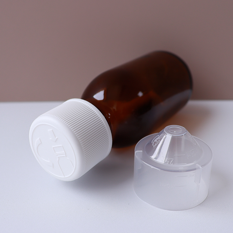 Quality Empty 90ml Glass Makatussin Bottle for sale