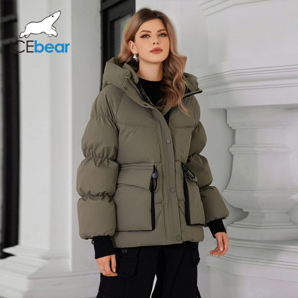 Quality Short Length Thickened Down / Cotton Jacket Trendy Loose Style With Down Filling for sale
