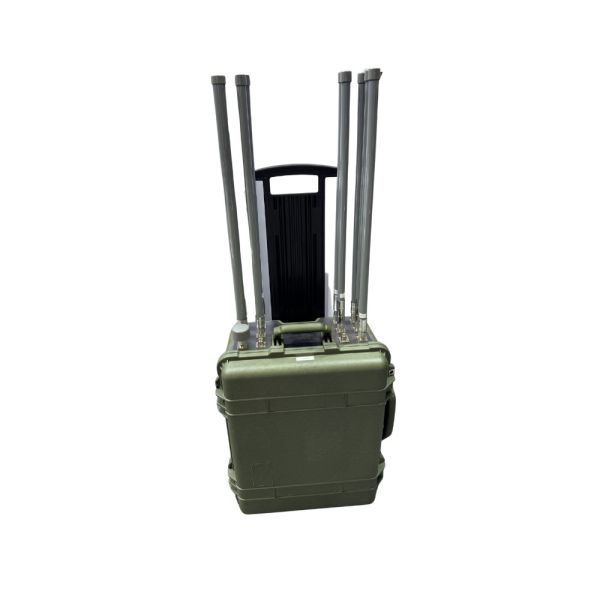 Quality 3KM Anti FPV Backpack Drone Jammer 1.5GHz 2.4GHz 5.8GHz Portable Frequency for sale