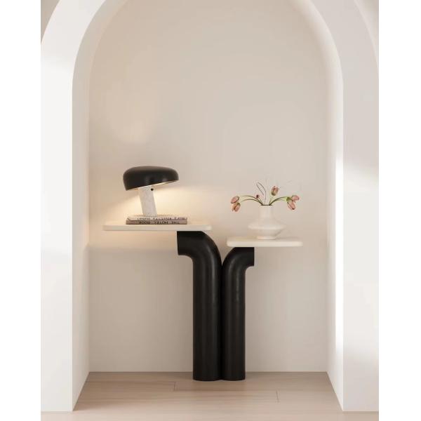 Quality Modern Art Minimalist Marble Entryway Table Stainless Wooden for sale