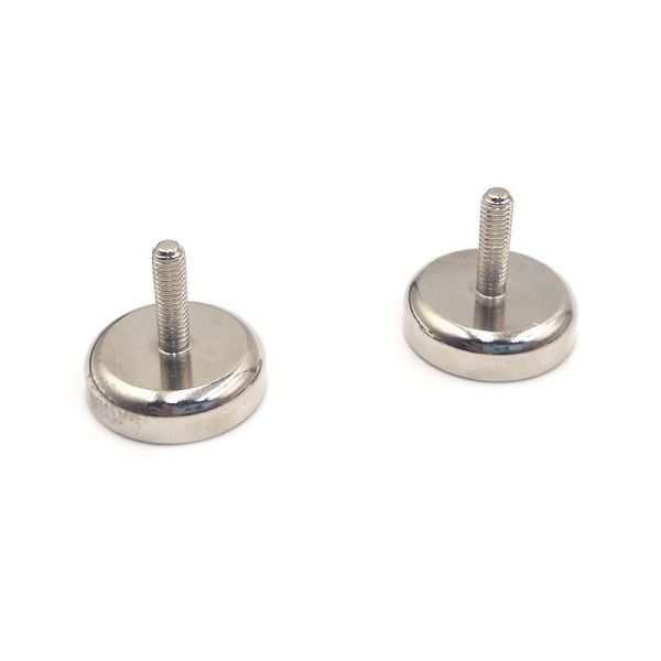 Quality Custom Made D36 D80 NdFeB Pot Magnet A3 Steel Case With External Thread for sale