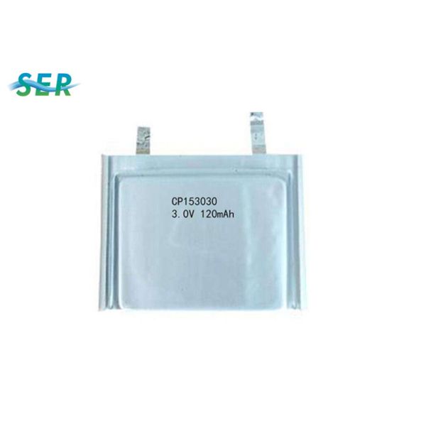 Quality 3V 170mAh Ultra Thin Lithium MNO2 Battery Square Shape For IC Card CP153030 for sale