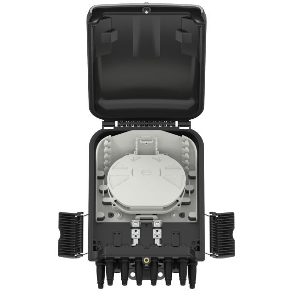 Quality 8-Port Fiber Optic Distribution Box Wall/Pole Mountable for Network FTTX IP65 for sale