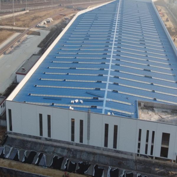 Quality Large Span Prefabricated Steel Frame Buildings for Logistics Warehouses for sale