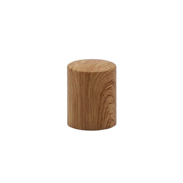 Quality Water Transfer Cosmetic Bottle Cap , Perfume Bottle Lids Wood Grain Printing Aluminum for sale
