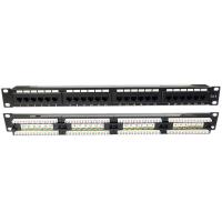 Quality 1U Blank Keystone Patch Panel Unshielded 24 Port CAT5E Patch Panel for sale