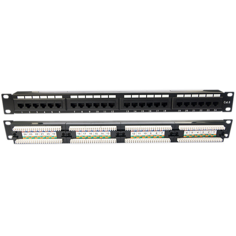 Quality 1U Blank Keystone Patch Panel Unshielded 24 Port CAT5E Patch Panel for sale