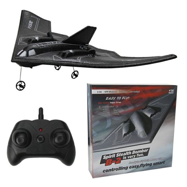 Quality Fx632 Rc Airplane B2 Bomber 2.4ghz Wireless Control Mini Glider 2ch Aircraft Drone Children Toys Gifts for Kids' Learning for sale