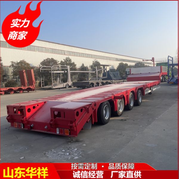 Quality Max Payload 80 ton-150ton Heavy Duty Agricultural Tractor Lowboy Dump Trailer for sale