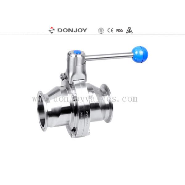 Quality DN10-DN300 sanitary stainless steel butterfly valves with union ends for sale