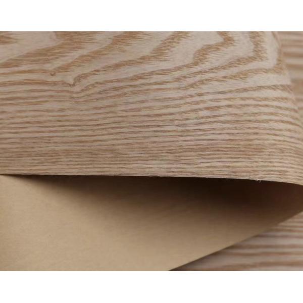 Quality Width 64cm Kraft Paper Wood Veneer Brown Wrapping Veneer 15C To 50C for sale