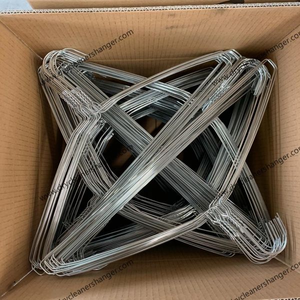 Quality 14.5 Guage Electro Galvanized Wire Hanger Wire Shirt Hangers 40cm for sale