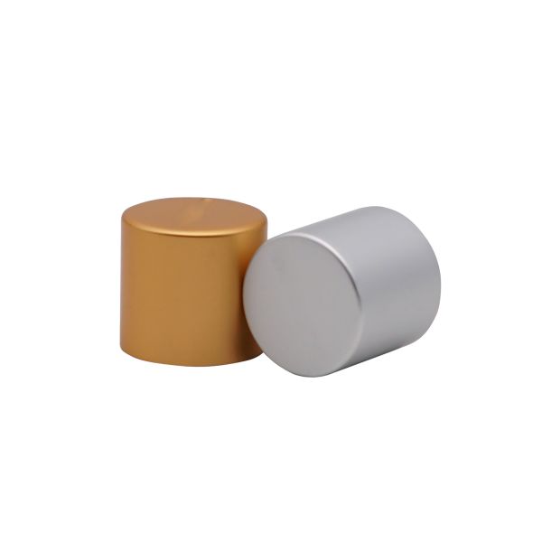 Quality Matte Gold Aluminum 22x24mm Perfume Bottle Caps for sale