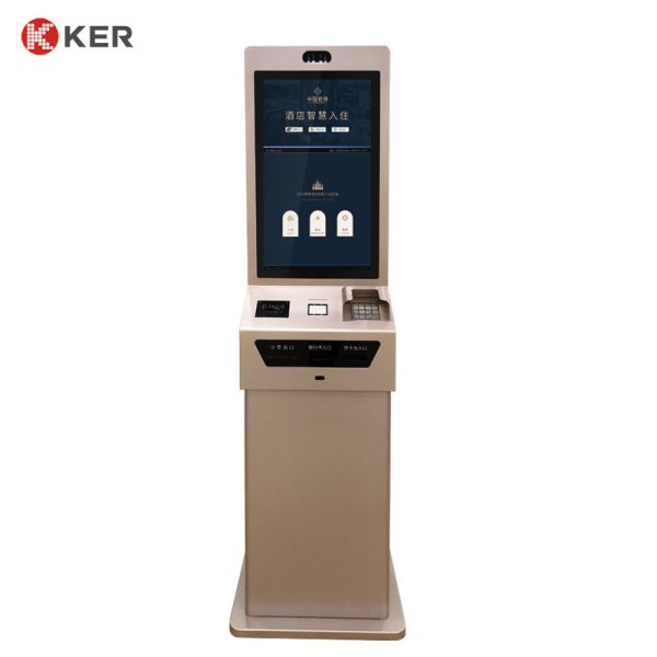 Quality 27 Inch Windows Infrared Touch Screen Kiosk Self Service Check In And Check Out Terminal for sale