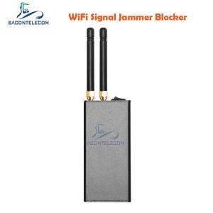 Quality 1200mAh Battery 10m Jamming Radius 2 Antennas GPS Signal Jammer WiFi GPS Blocker for sale