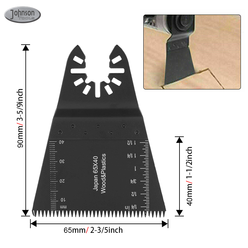 Quality Wood Plastics Cutting 65x40mm Oscillating Multi Tool Blades for sale