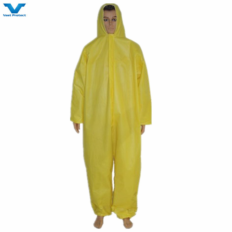 Industrial Safety PPE Protective Clothing Disposable Microporous Coveralls with Bootscover