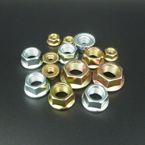 Quality JIS B1190 ISO4161 Carbon Steel ZP Hexagon Nuts With Flange for sale